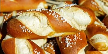 Awesome Pretzel Bread Recipe - TheFoodieBunch