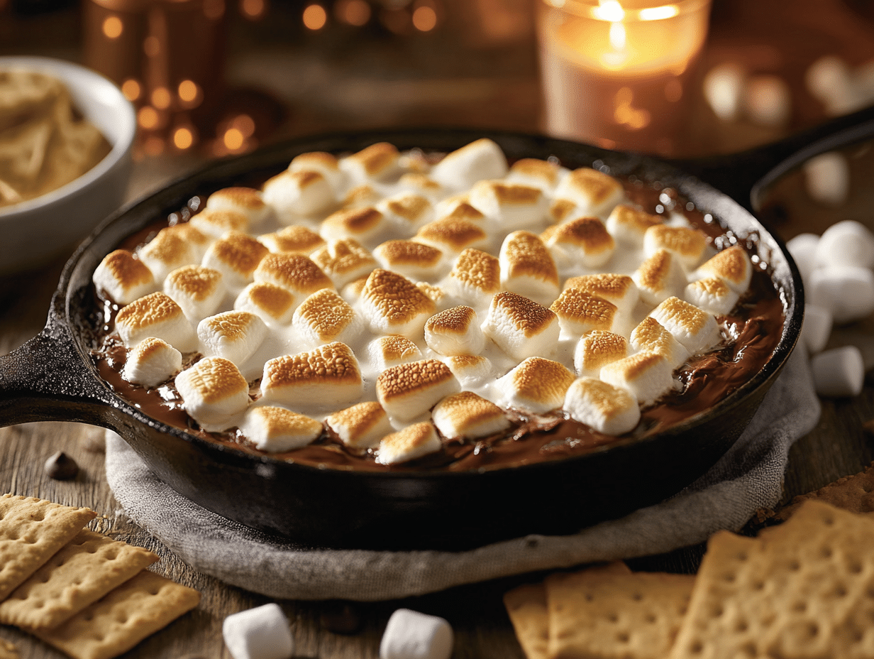 Fireside Favorite: Gooey S'mores Skillet Dip Delight
