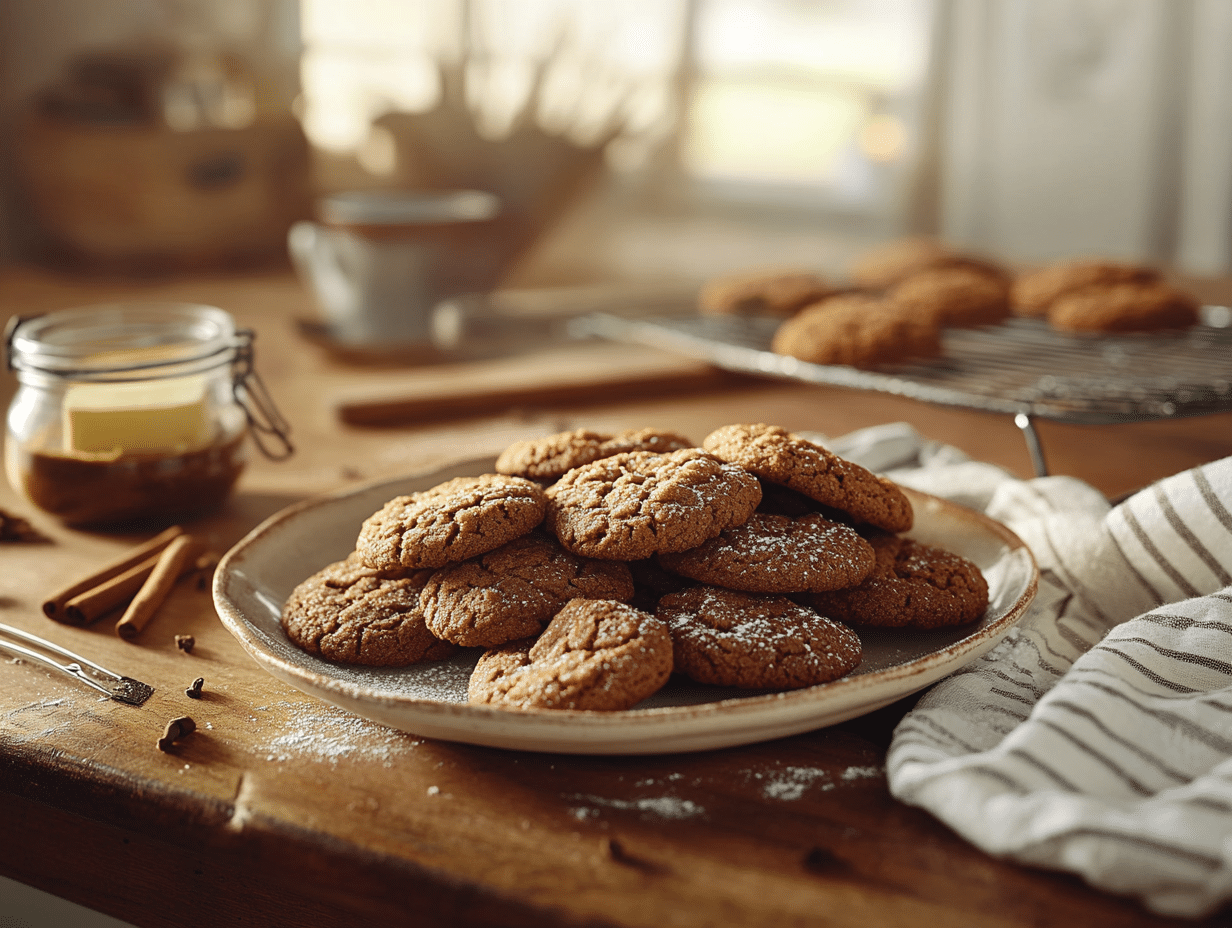 Nostalgic Molasses Cookies Bursting With Colonial Charm