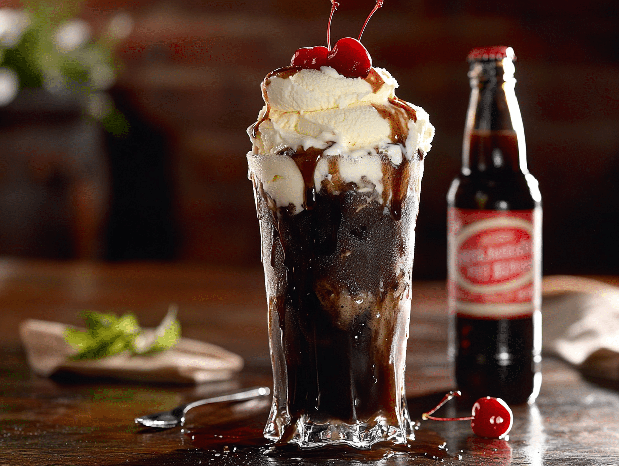 Elevated Root Beer Float: A Nostalgic Gourmet Dessert