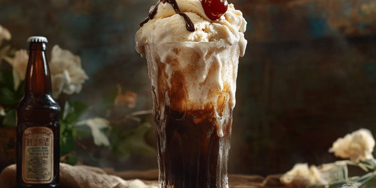 Elevated Root Beer Float: A Nostalgic Gourmet Dessert