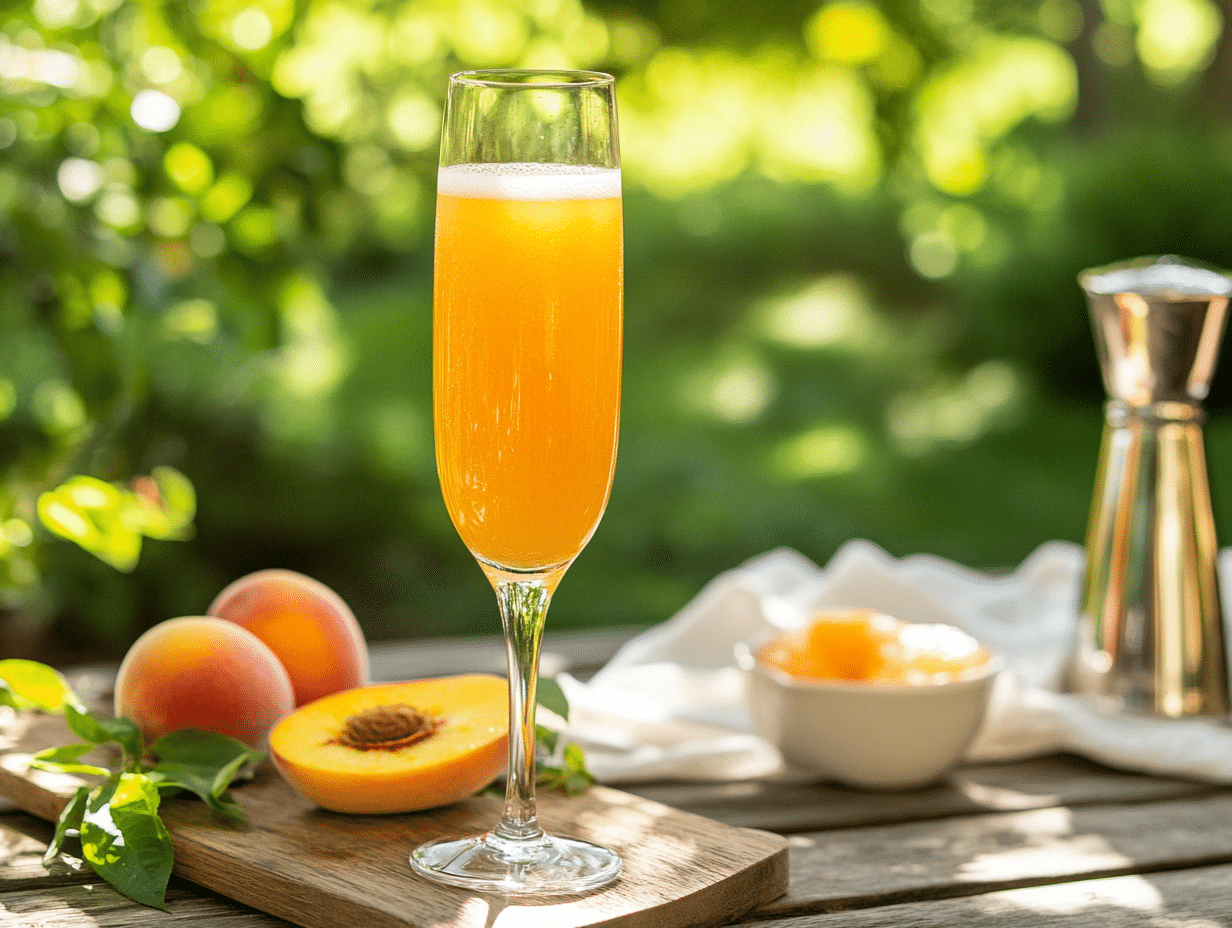 Venetian Peach Prosecco Perfection: A Classic Summer Cocktail