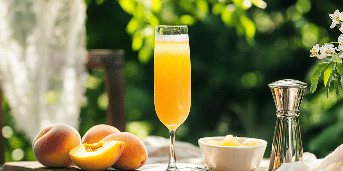 Venetian Peach Prosecco Perfection: A Classic Summer Cocktail