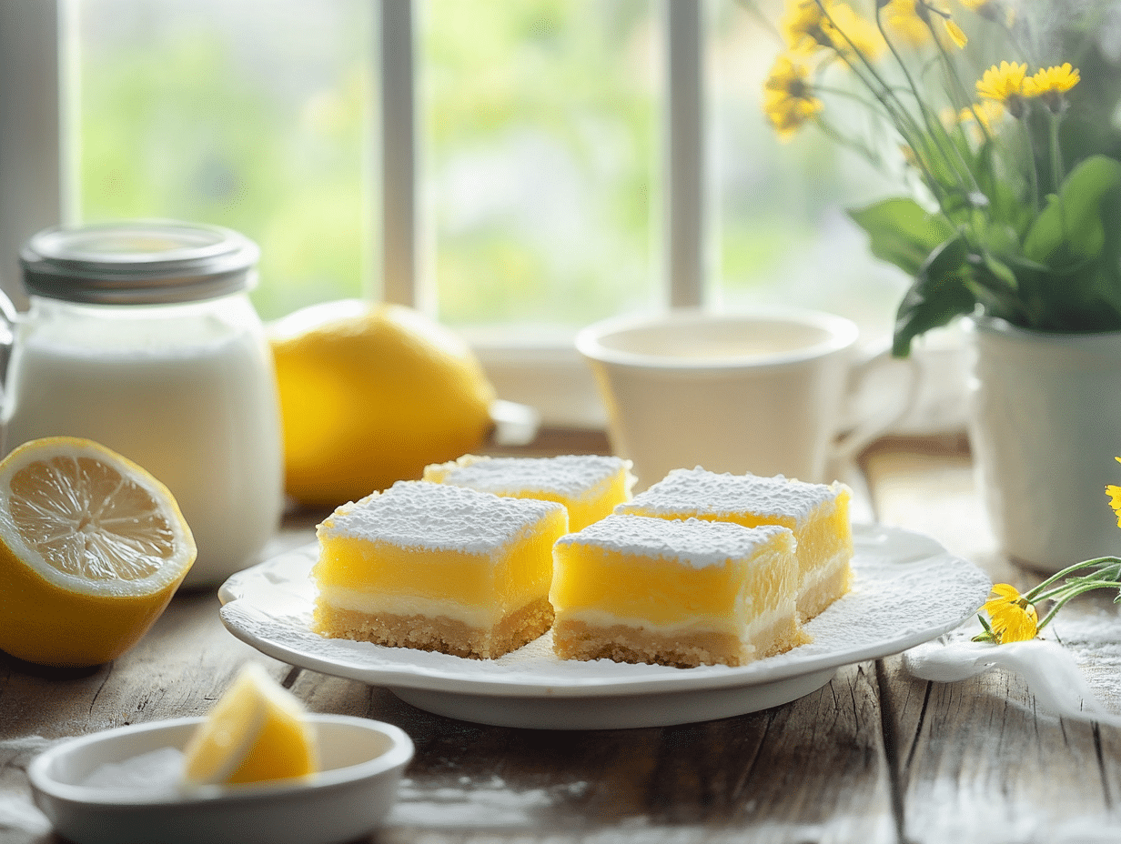 Zesty Lemon Bars: A Classic French-Inspired Dessert Delight
