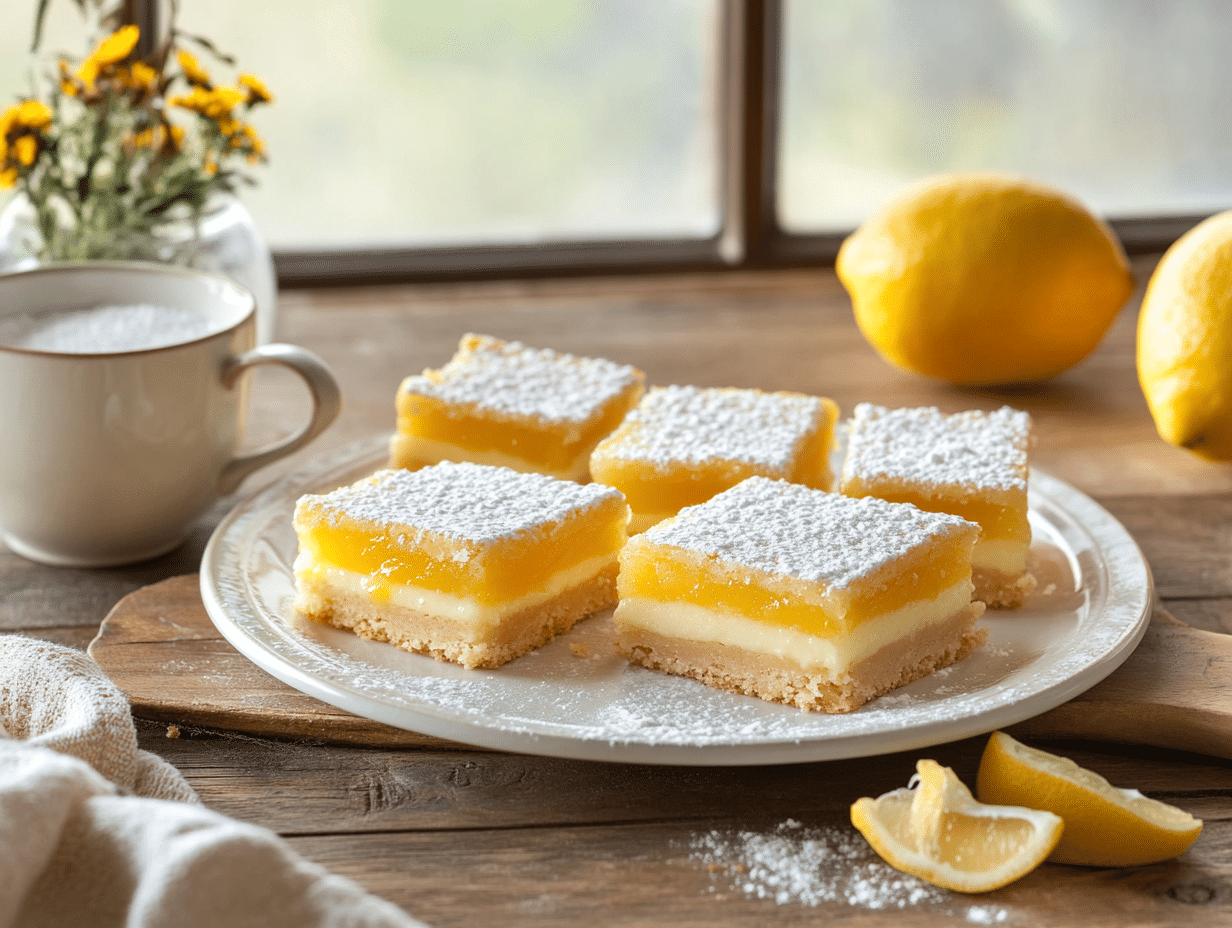 Zesty Lemon Bars: A Classic French-Inspired Dessert Delight