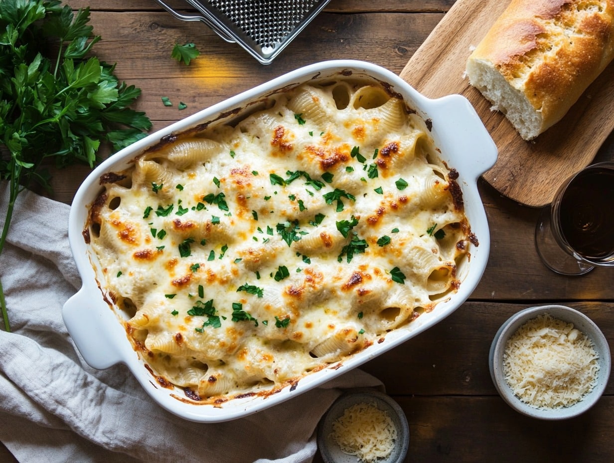 Creamy Chicken Alfredo Stuffed Shells: A Decadent Pasta Delight