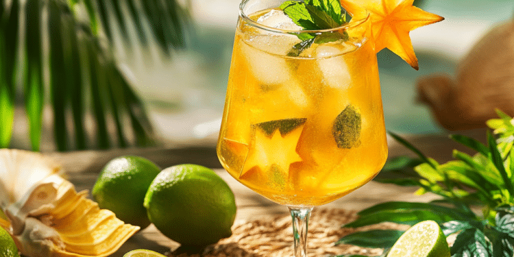 Starfruit Recipes: Tropical Spritz Cocktail