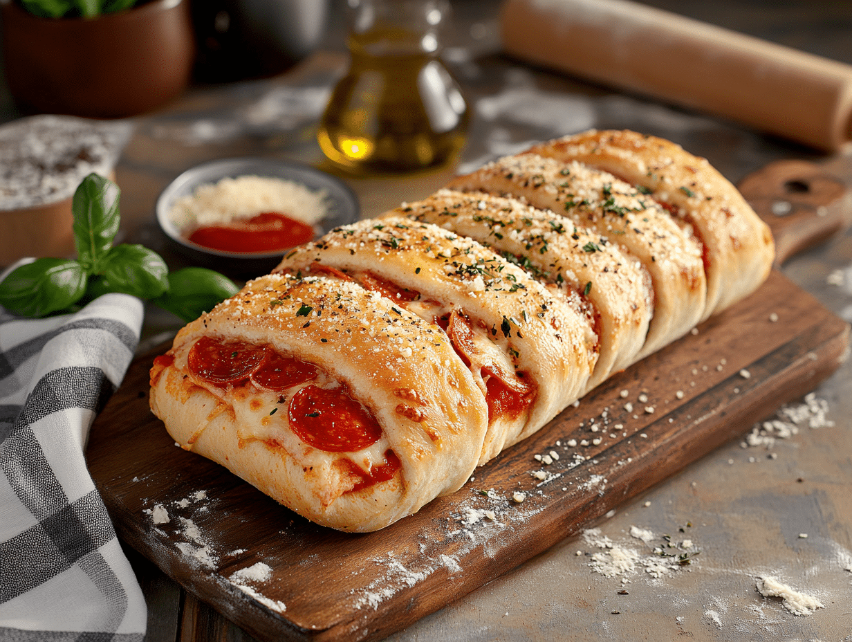 Homemade Pepperoni And Cheese Stromboli: A Flavor Explosion