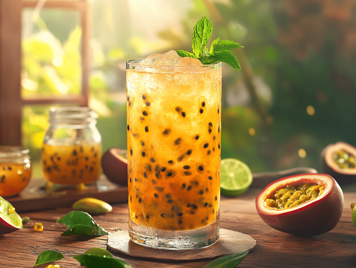 Tropical Passion Fruit Fizz: A Refreshing Cocktail Escape