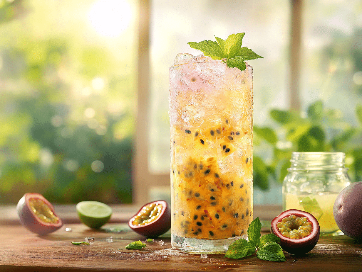 Tropical Passion Fruit Fizz: A Refreshing Cocktail Escape