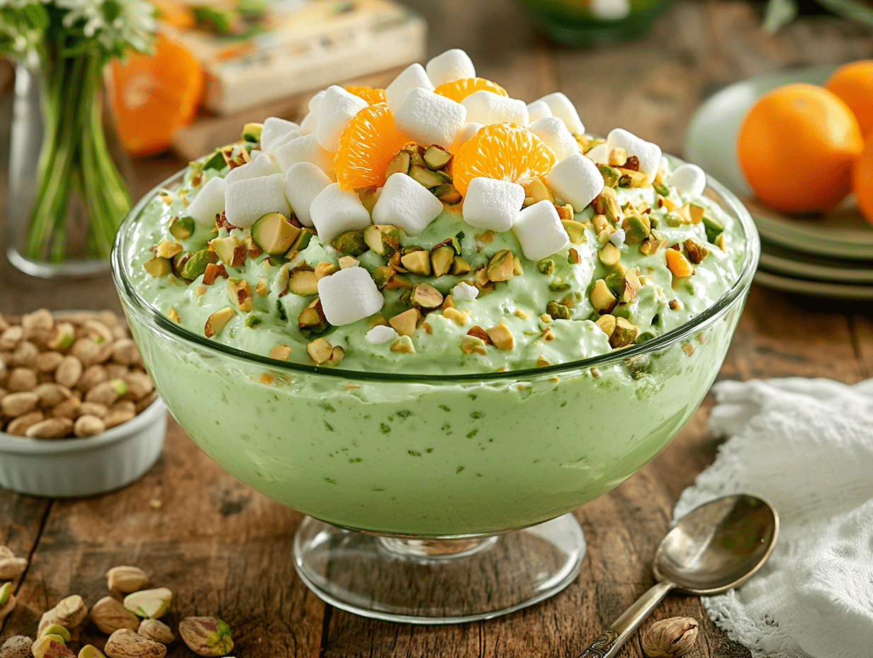 Creamy Pistachio Pudding Salad: A Retro Dessert Delight