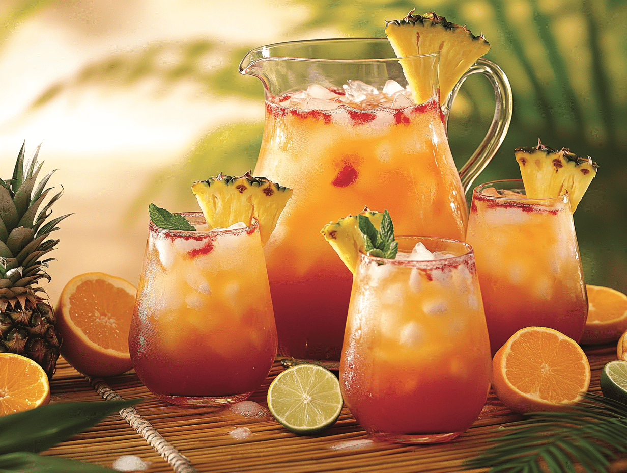 Tropical Paradise In A Glass: South Pacific Punch