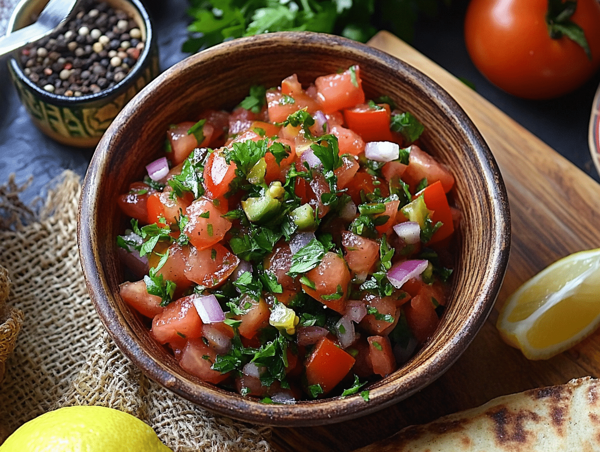 Vibrant Ethiopian Tomato Salad Bursting With Fresh Flavor