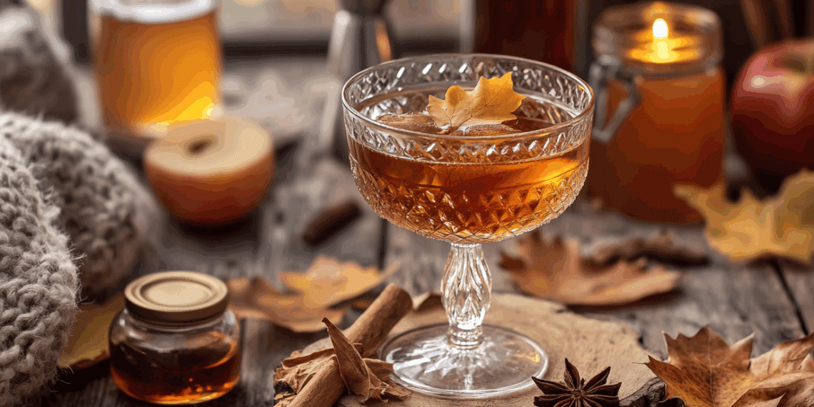 Fallen Leaves Cocktail: Autumn's Warmth In A Glass