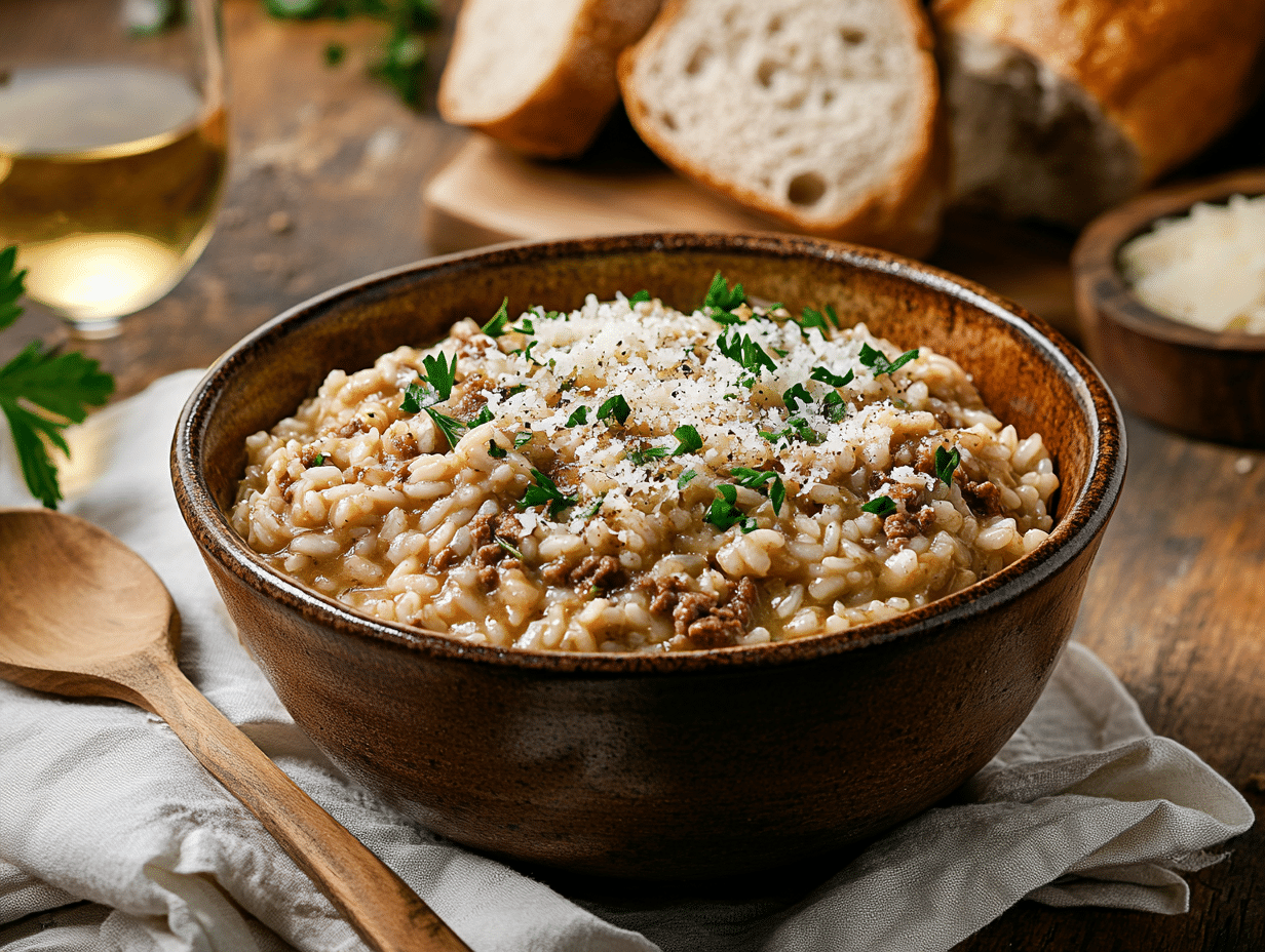 Rustic Lamb Risotto: A Creamy Italian Countryside Delight