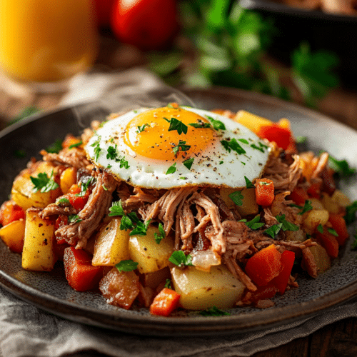 Farm Fresh Pork Hash: A Rustic Morning Delight
