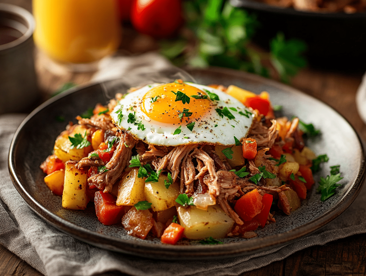 Smoky Pulled Pork Hash: A Hearty Breakfast Delight