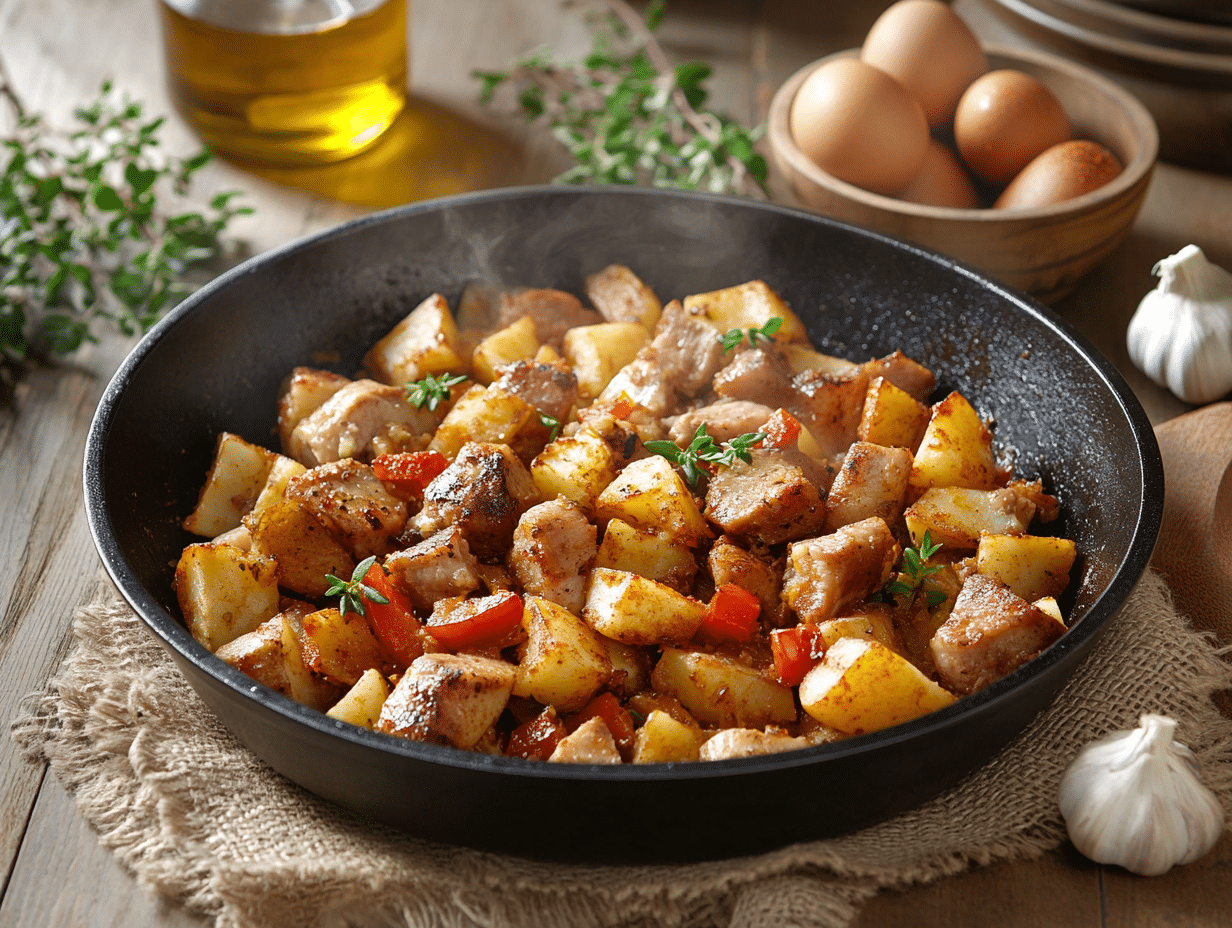 Farm Fresh Pork Hash: A Rustic Morning Delight