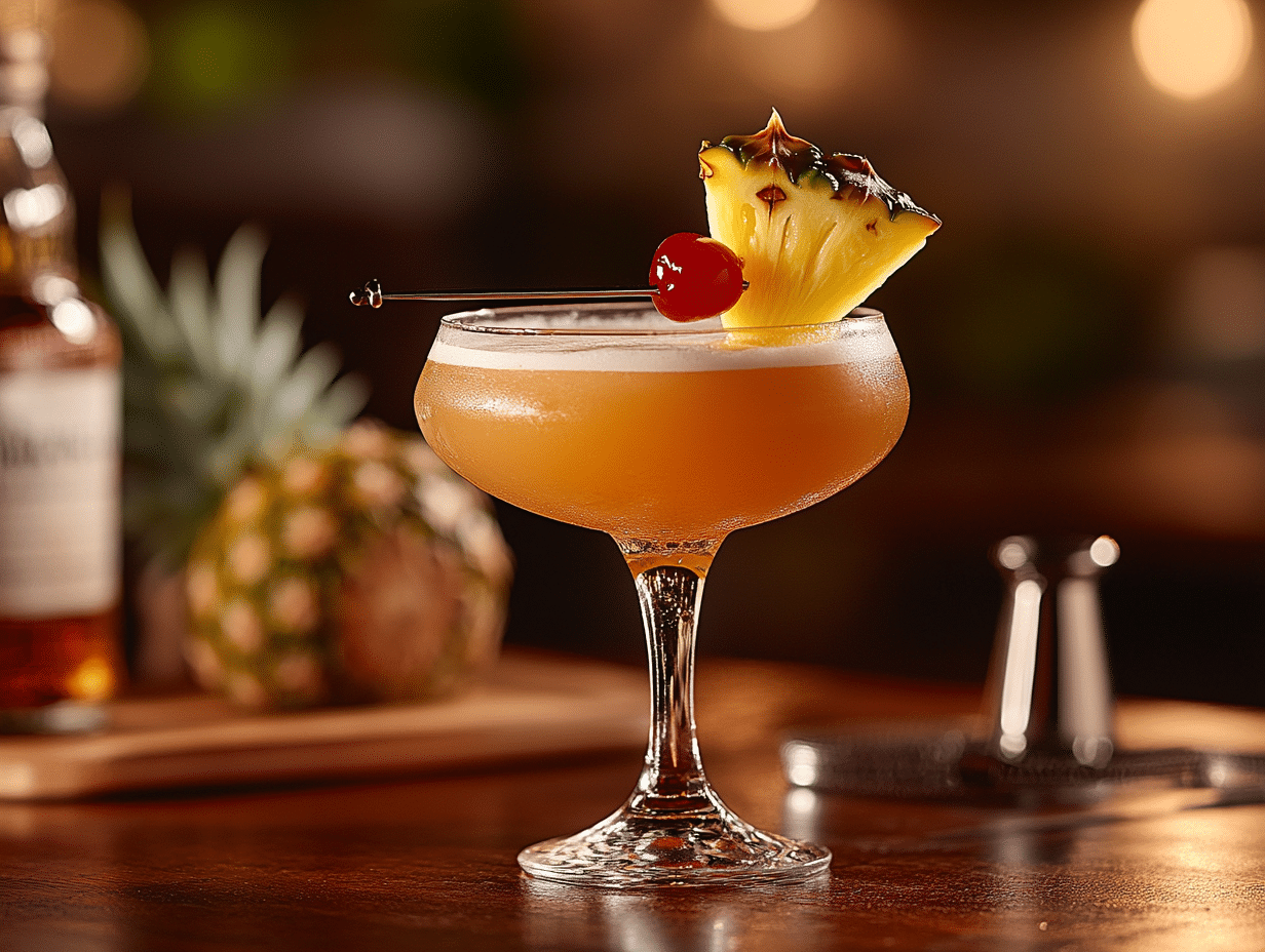 Classic Algonquin Cocktail: A Bold And Fruity Whiskey Delight