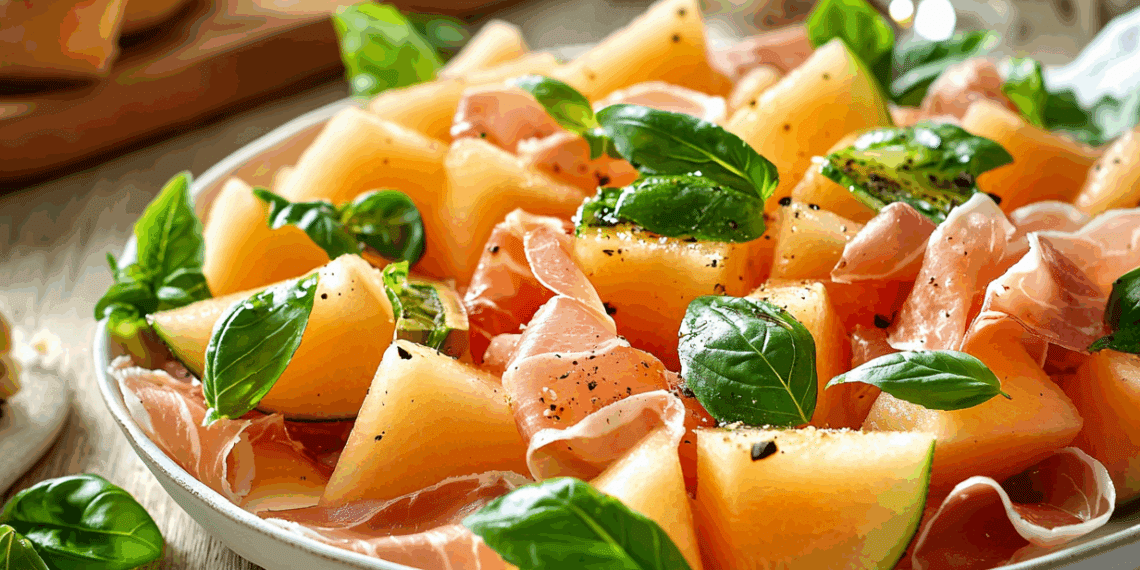 Sweet And Salty Summer Melon Salad With Prosciutto