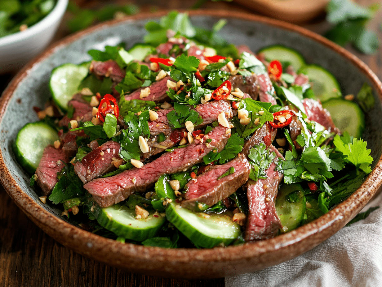 Cambodian Beef Salad (Pleah) – Bright & Zesty