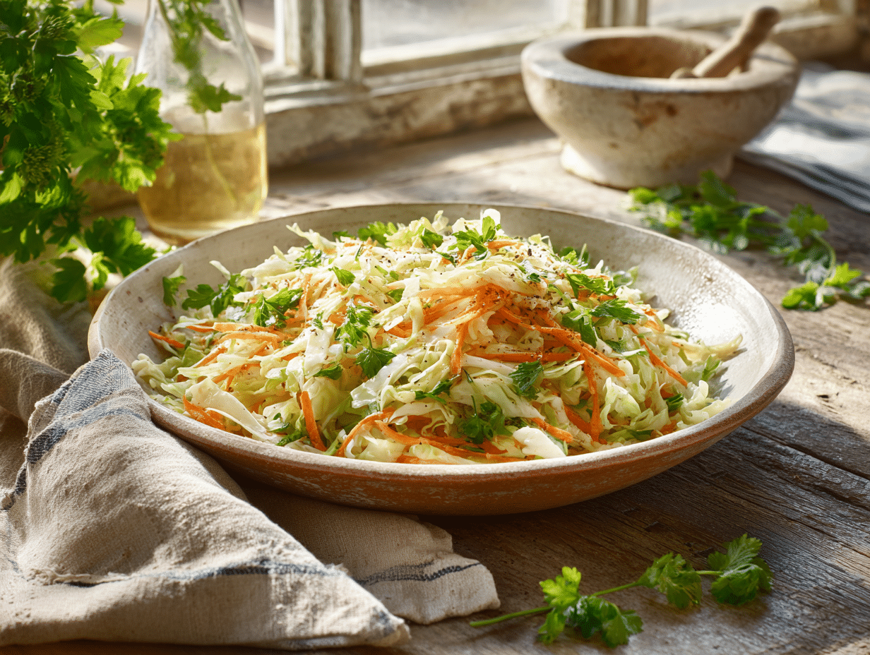Crisp Polish Cabbage Salad With Toasted Caraway Seeds