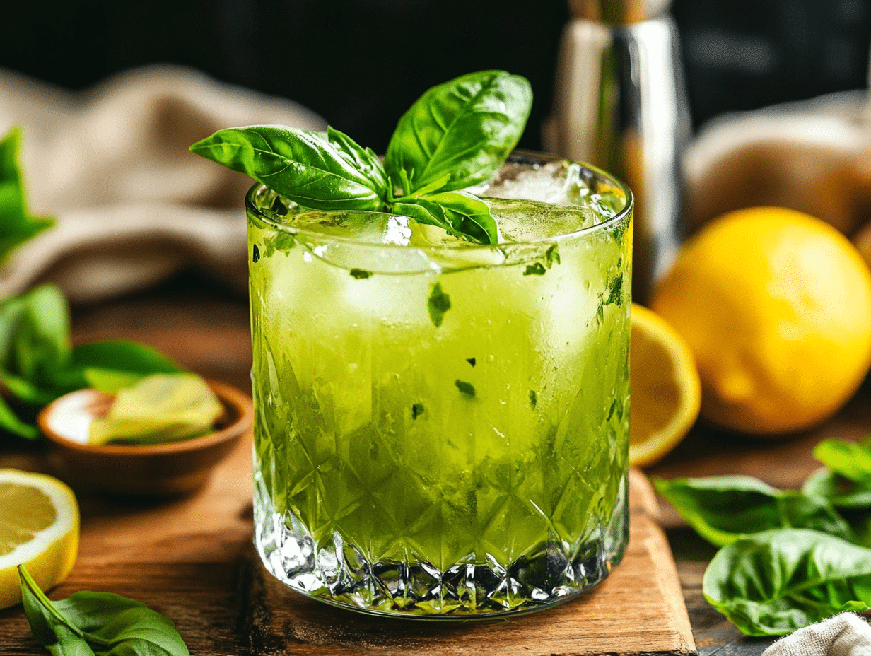 Gin Basil Smash - A Refreshing Herbal Cocktail Sensation