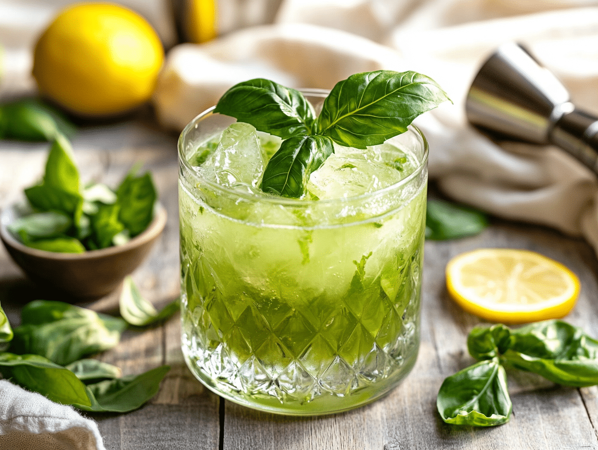 Gin Basil Smash - A Refreshing Herbal Cocktail Sensation