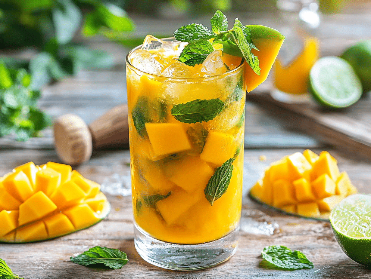 Tropical Mango Mojito: A Caribbean Cocktail Delight