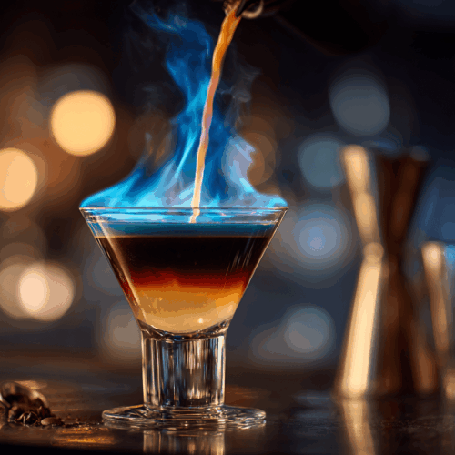 Flaming Lamborghini: A Spectacular Cocktail Performance