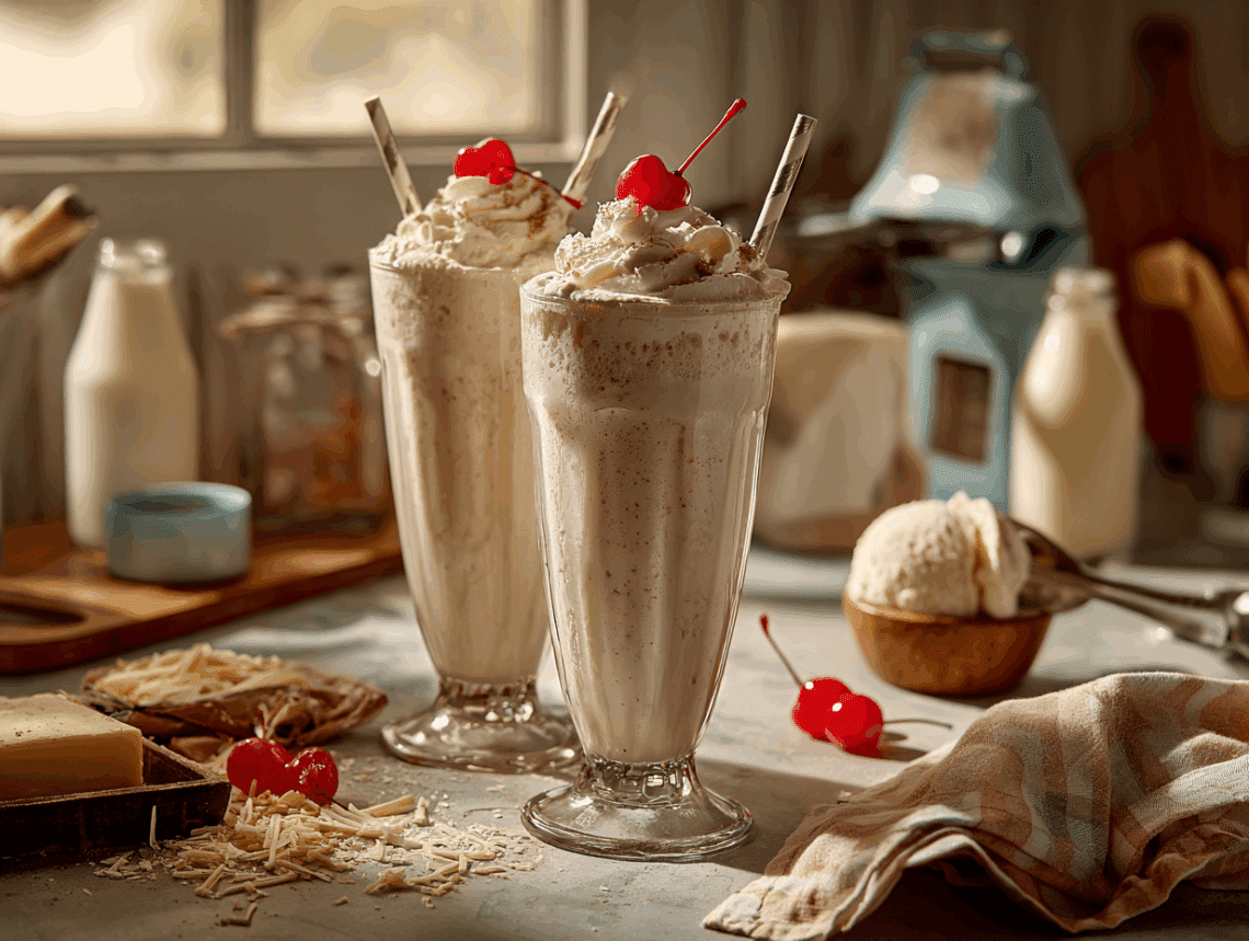 Nostalgic Vanilla Bean Milkshake: A Creamy Diner Classic