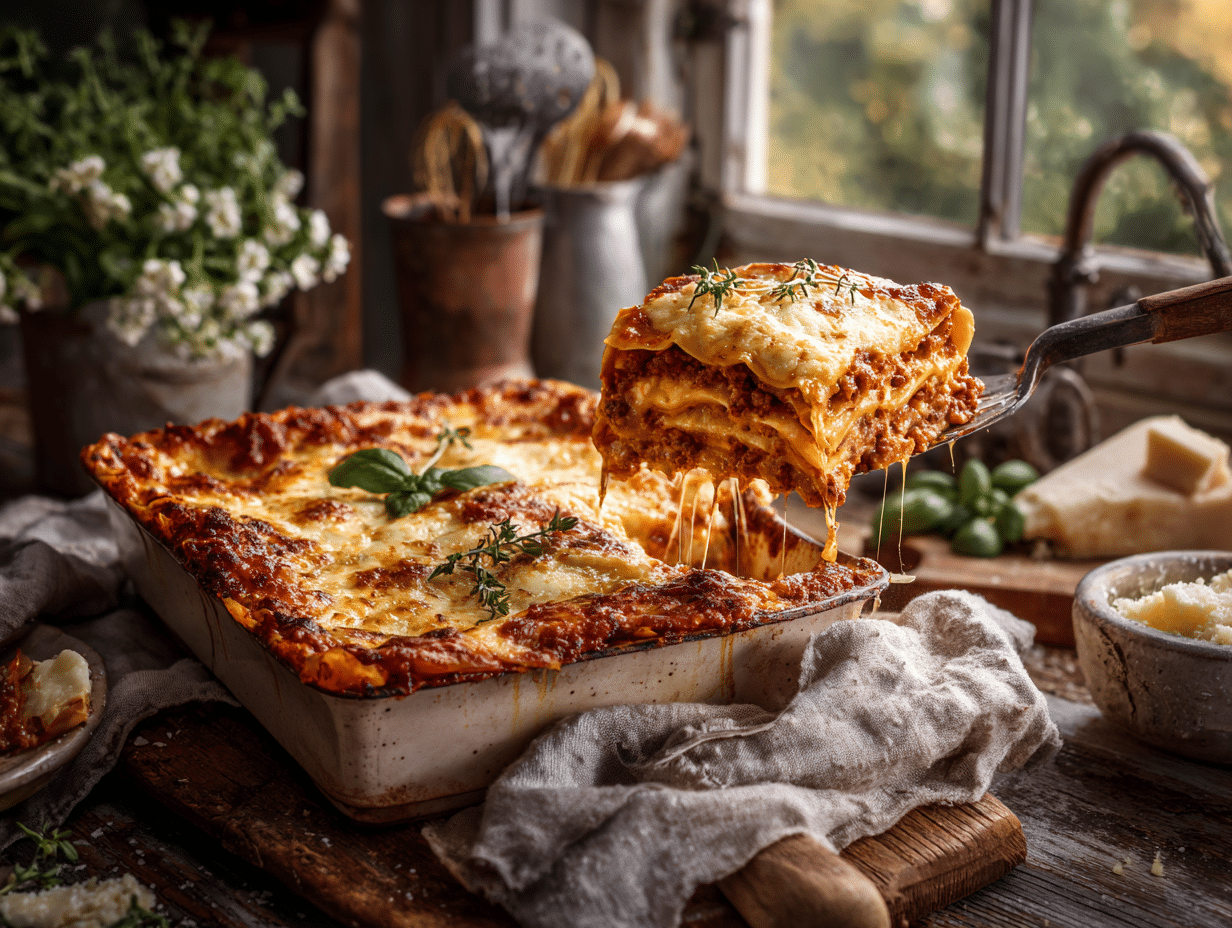 Classic Homemade Lasagna That Captures Italian Tradition
